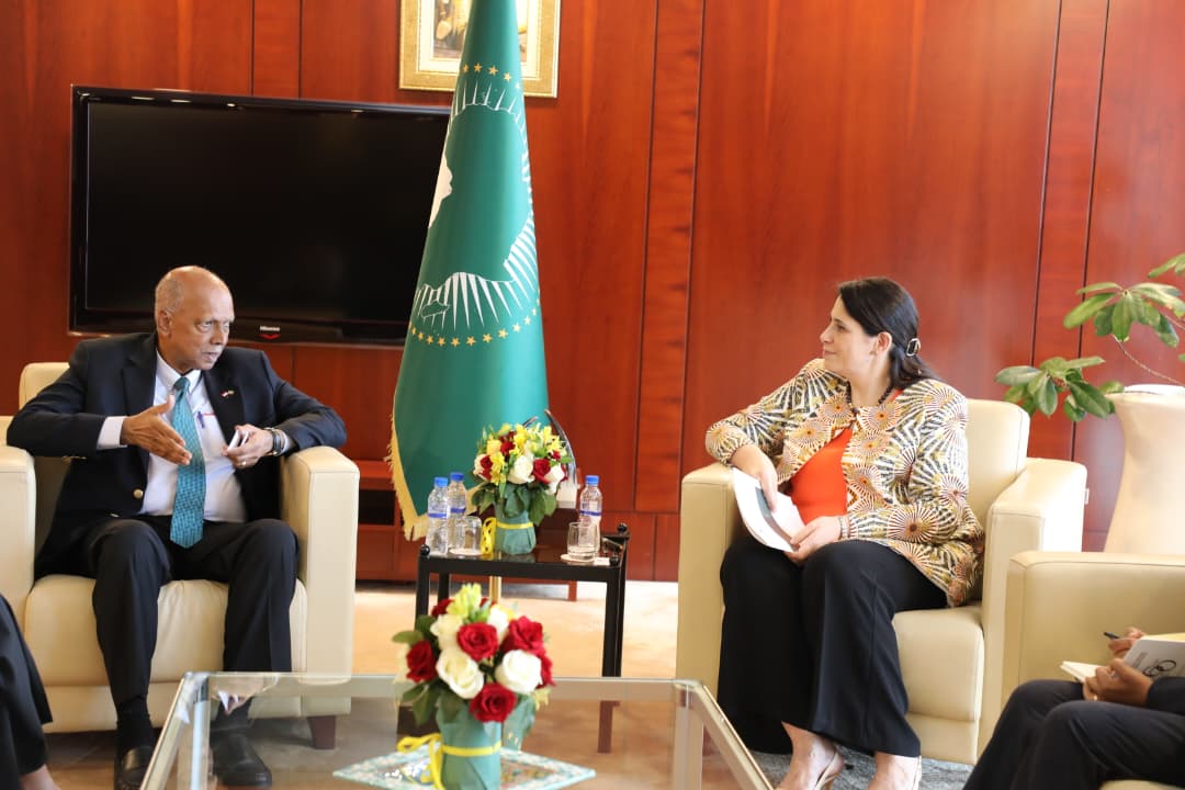 H.E. Ambassador Selma Haddadi Malika, AUC Deputy Chairperson, met today ...